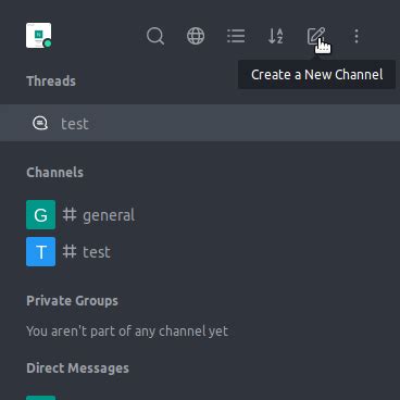 IMPROVE Sidebar Create New Channel Hover Text Issue 13657