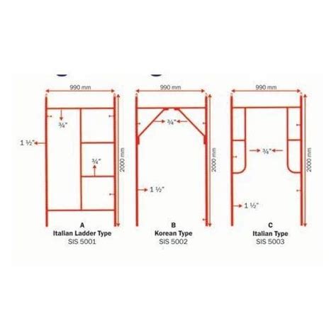 Light Weight Scaffold Frames In Ahmedabad Deep Engineers ID