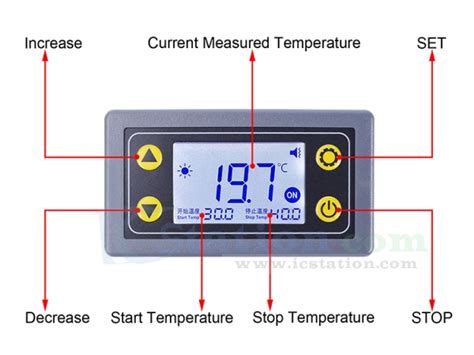 XY ST Heating Cooling NTC Digital Temperature Controller ICStation