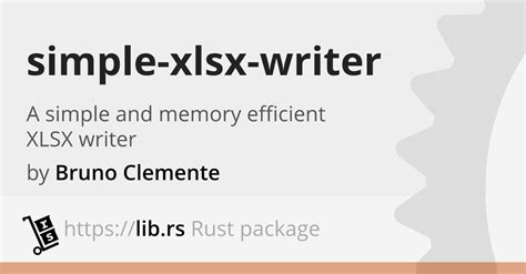 Simple Xlsx Writer — Rust Text Processing Library Librs