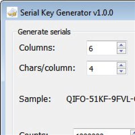Serial Key Generator скачать на Windows бесплатно
