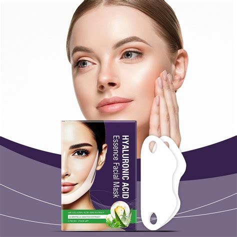 V Line Shaping Contouring Face Masks 2 Count Double Chin Mask With