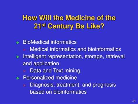 Ppt The Convergence Of Bioinformatics And Medical Informatics Powerpoint Presentation Id 5011759