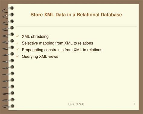 Ppt Store Xml Data In A Relational Database Powerpoint Presentation
