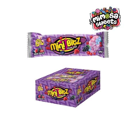 Ama Bom Mini Bitz Wild Berry 50gx20 Mimosa Sweets