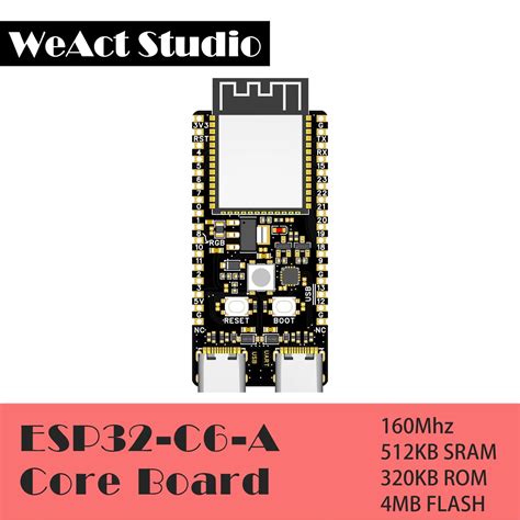 weact esp32 c6 a iot development kit wifi6 bluetooth zigbee thread