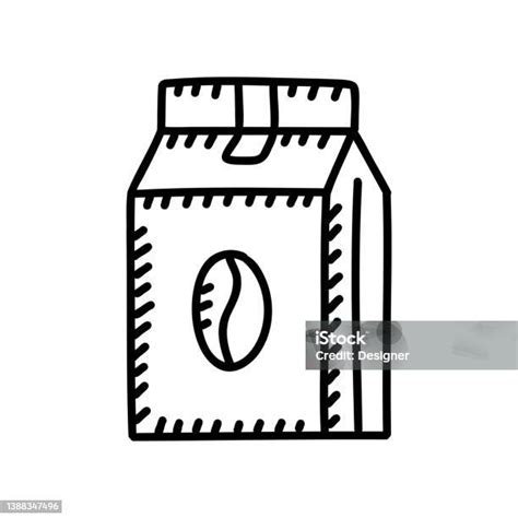 커피 가방 손으로 그린 아이콘 낙서 스타일 벡터 일러스트 짐 싸기에 대한 스톡 벡터 아트 및 기타 이미지 짐 싸기 커피 0명 Istock