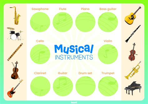 Identifying Musical Instruments Worksheet Landscape For Teachers Perfect For Grades 4th 5th