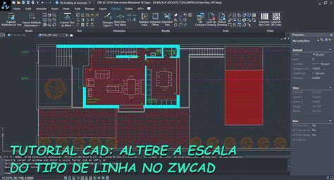 Mude A Escala Do Tipo De Linha De Objectos No Zwcad Software Cad Ibercad Software Cad