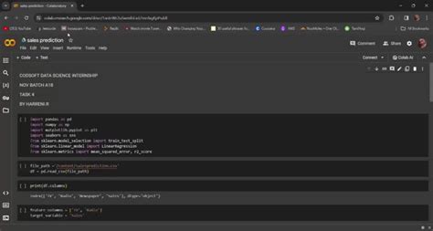 Harreni Rajesh On Linkedin “sales Predictions “ And All Done My Fourth