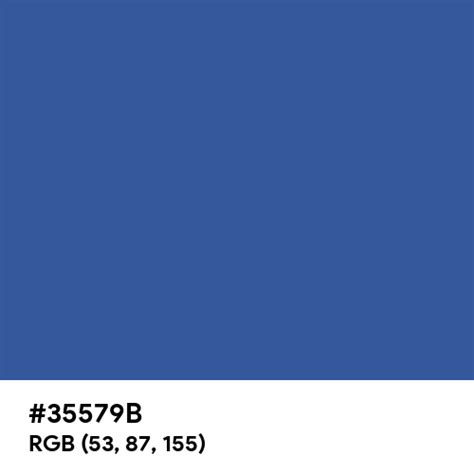 Nile Blue Color Hex Code Is 35579b