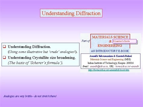 Understanding Diffraction Part Of Q Understanding Diffraction Using