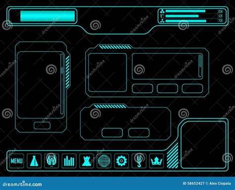 Space Game Asset Stock Vector Illustration Of Concept 58652427