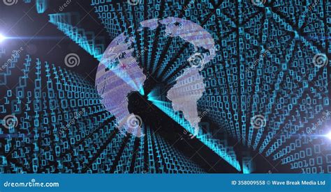 Binary Coding Computer Digital Information Encryption And Machine