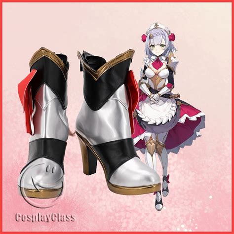 Genshin Impact Noelle Cosplay Shoes Cosplayclass