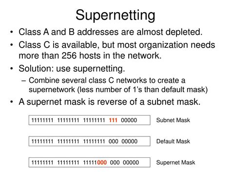 ppt tcom 509 internet protocols tcp ip lecture 06 b subnetting supernetting cidr ipv6