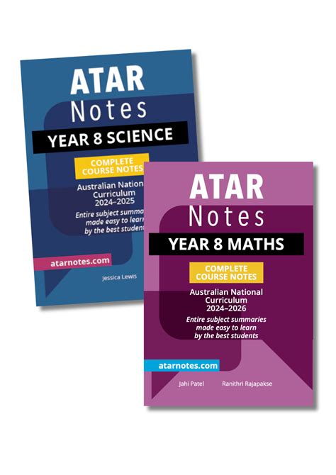 Year 8 Course Notes Bundle Atar Notes