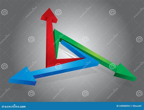 Arrows Template Stock Vector Illustration Of Conceptual