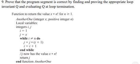 Solved Prove That The Program Segment Is Correct By Chegg