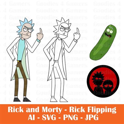 Svg Rick For Cricut Etsy