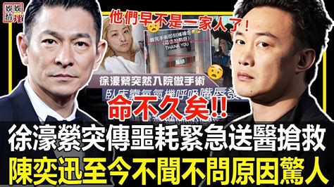 命不久矣徐濠縈突傳噩耗緊急送醫搶救！陳奕迅至今不聞不問原因驚人！好友劉德華含淚說出真相，原來他們早就不是一家人了！【娛情娛理】 Youtube