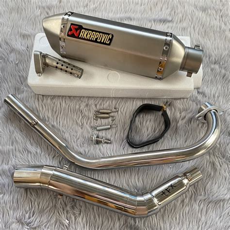 Akrapovic Full System Exhaust For Yamaha Tfx 150 R15 V1 V2 Shopee