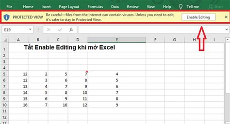 Cách Tắt Chế độ Enable Editing Trong Excel Nhanh Nhất