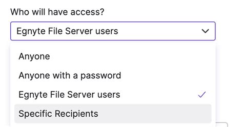 Share With File And Folder Links In The WebUI Egnyte