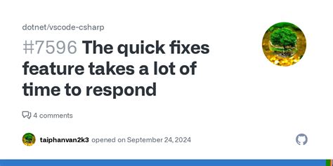 The Quick Fixes Feature Takes A Lot Of Time To Respond · Issue 7596