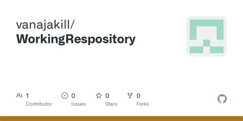 GitHub Vanajakill WorkingRespository