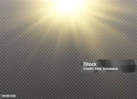 투명 한 배경에 흰색 빛나는 빛 버스트 폭발 와 벡터 일러스트 레이 션 효과 장식입니다 밝은 별 반투명 빛나는 태양 밝은 플레어 센터 역동적인 플래시 나이트클럽에 대한 스톡