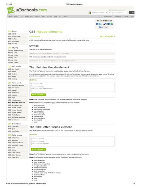 Clips Css Pseudo Elements Pdf J Query World Wide Web