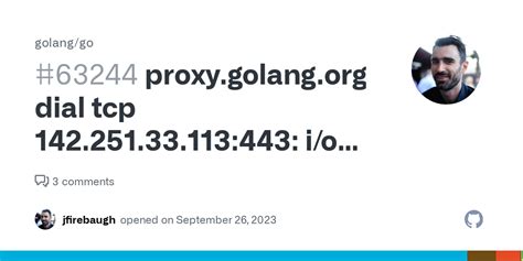 Proxy Golang Org Dial Tcp I O Timeout Issue Golang Go Github