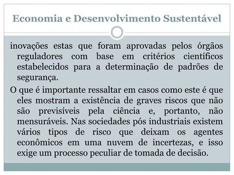 Ppt Economia E Desenvolvimento Sustentável Powerpoint Presentation