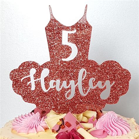 Ballerina Tutu Cakes Personalised Ballet Dancer Cake Topper
