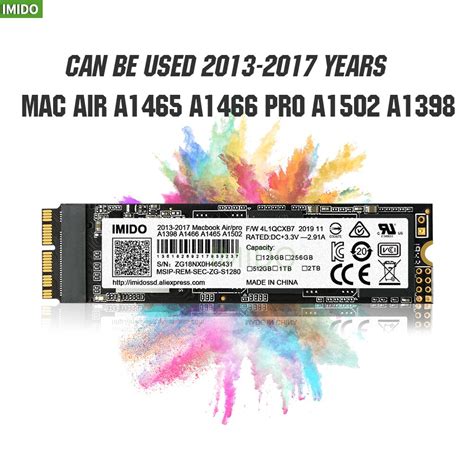New 256gb 512gb 1tb Ssd For 2013 2014 2015 Macbook Pro Retina A1502