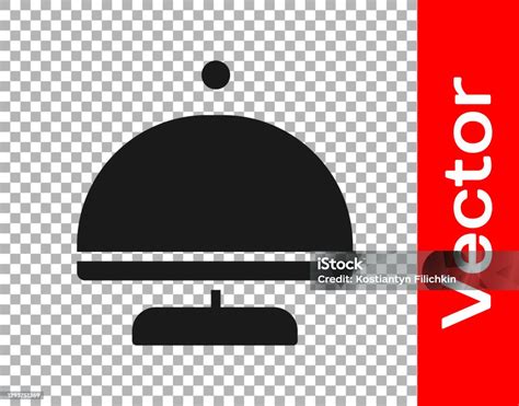 투명한 배경에 고립 된 음식 아이콘 트레이로 덮인 검은 색 트레이 및 뚜껑 표지판 뚜껑이 있는 레스토랑 클로쉬 벡터 가리기에 대한 스톡 벡터 아트 및 기타 이미지 Istock