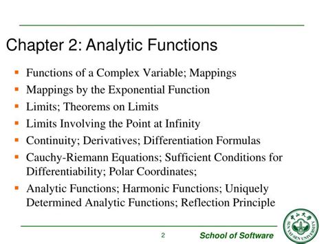Ppt Chapter Analytic Functions Powerpoint Presentation Id