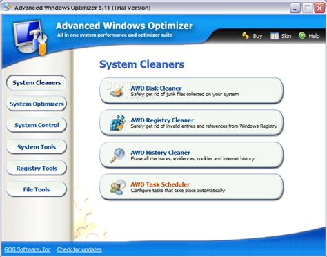 Advanced Windows Optimizer Download Free 5 11 Softpedia