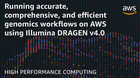 Running Accurate Comprehensive And Efficient Genomics Workflows On AWS Using Illumina DRAGEN