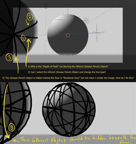 Grease Pencil Questions Dof Not Affecting Grease Pencil Lighting And Rendering Blender