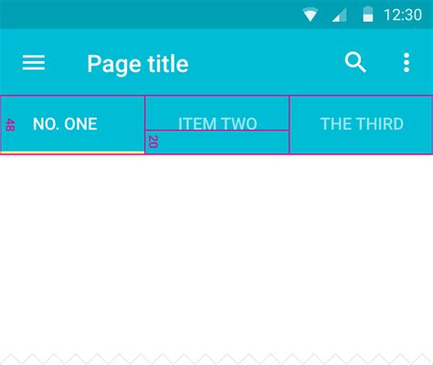 Yam の 雑記帳 Android Material Design のタブの仕様まとめ