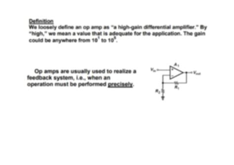SOLUTION Operational Amplifier Studypool