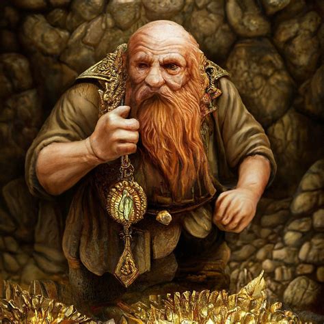 «Старый гном в пещере из драгоценных… — создано в Шедевруме