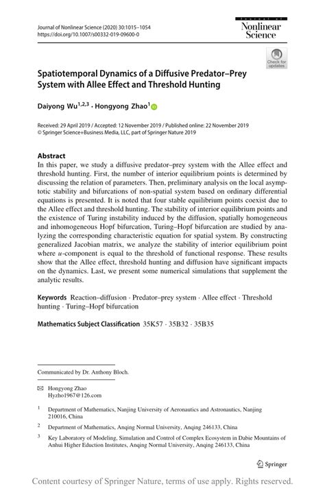 Spatiotemporal Dynamics Of A Diffusive Predator Prey System With Allee Effect And Threshold