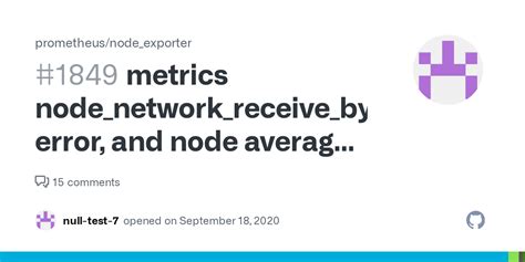 Metrics Nodenetworkreceivebytestotal Error And Node Average Network Traffic Received Is Too