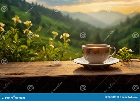 Handcrafted Nature Tea Cup Generate Ai Stock Image Image Of Food