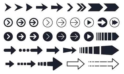 Premium Vector Arrow Element Vector Set Suitable For Direction And Infographic Element