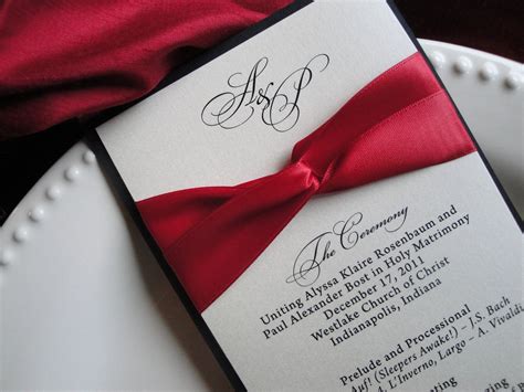 Elegant Wedding Programs