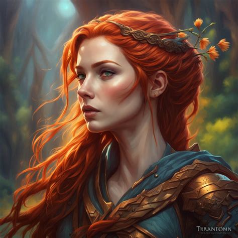 Redhead Shield Maiden By Ai Art Phoenix On Deviantart